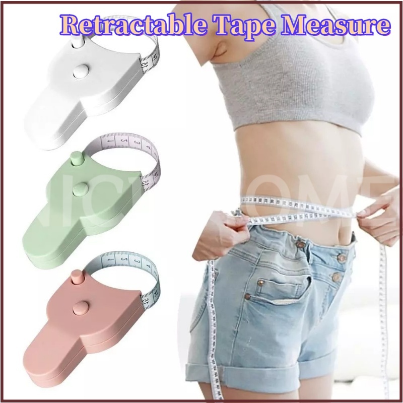 NHS Retractable Tape Measure Fitness Caliper Body Waist Chest Arms Legs ...