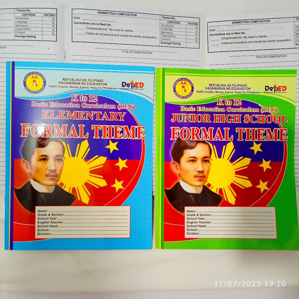 Sold per 1/3pcs Formal Theme - K-12 basic Education Elementary,Jr. High ...