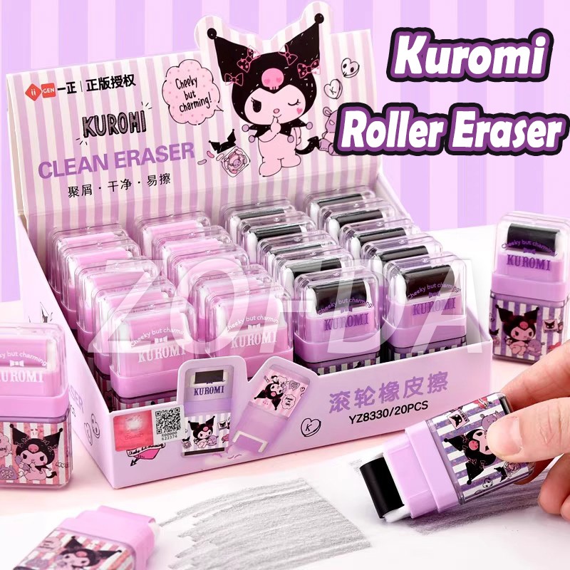 Cute Sanrio Roller Eraser Kuromi Mymelody Cinnamoroll Pochacco Cartoon Pencil Rubber for Kids ...