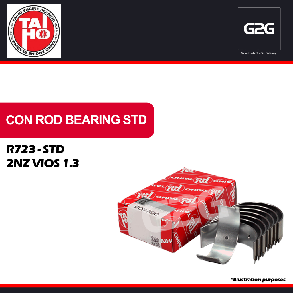 CON ROD BEARING STD -TAIHO R723- 2NZ VIOS 1.3 | Shopee Philippines