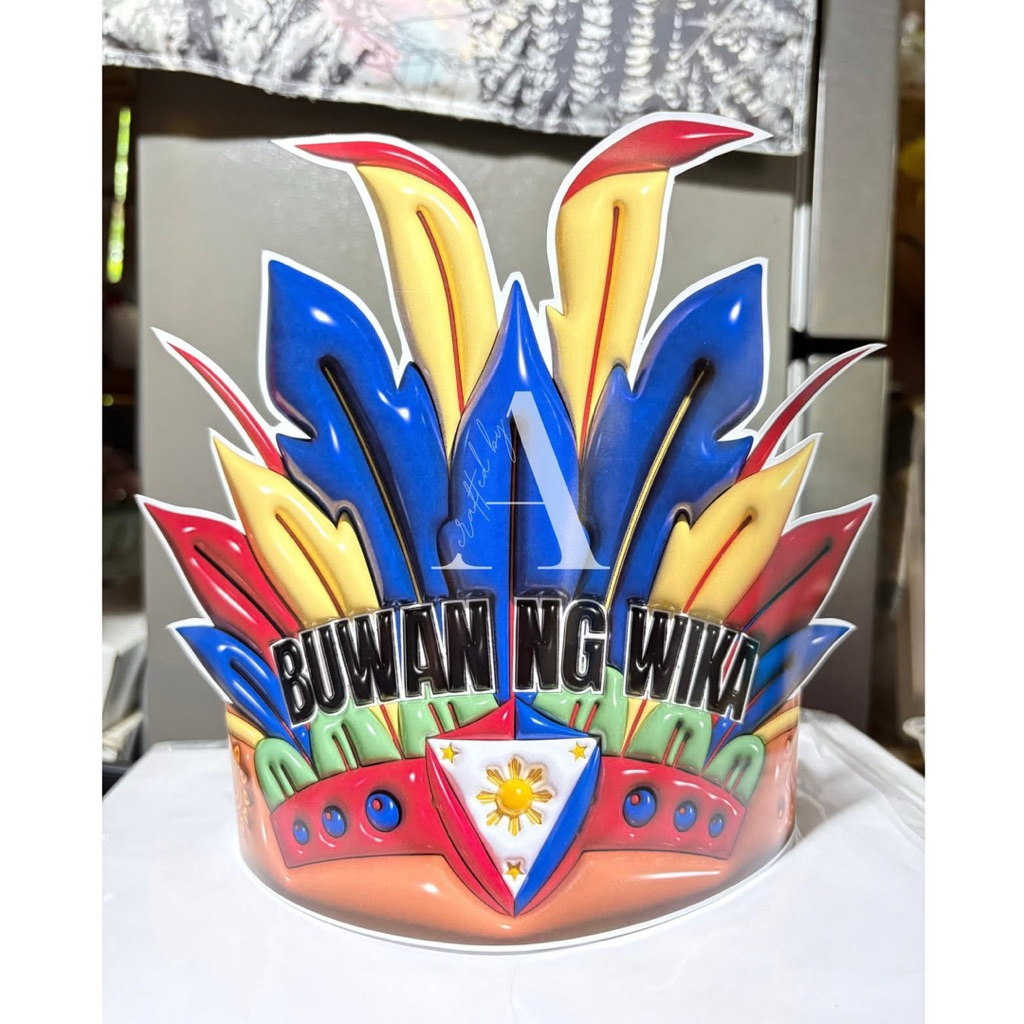 Buwan ng Wika Pambansa 2025 Headress 3D Philippines Logo Wikang ...