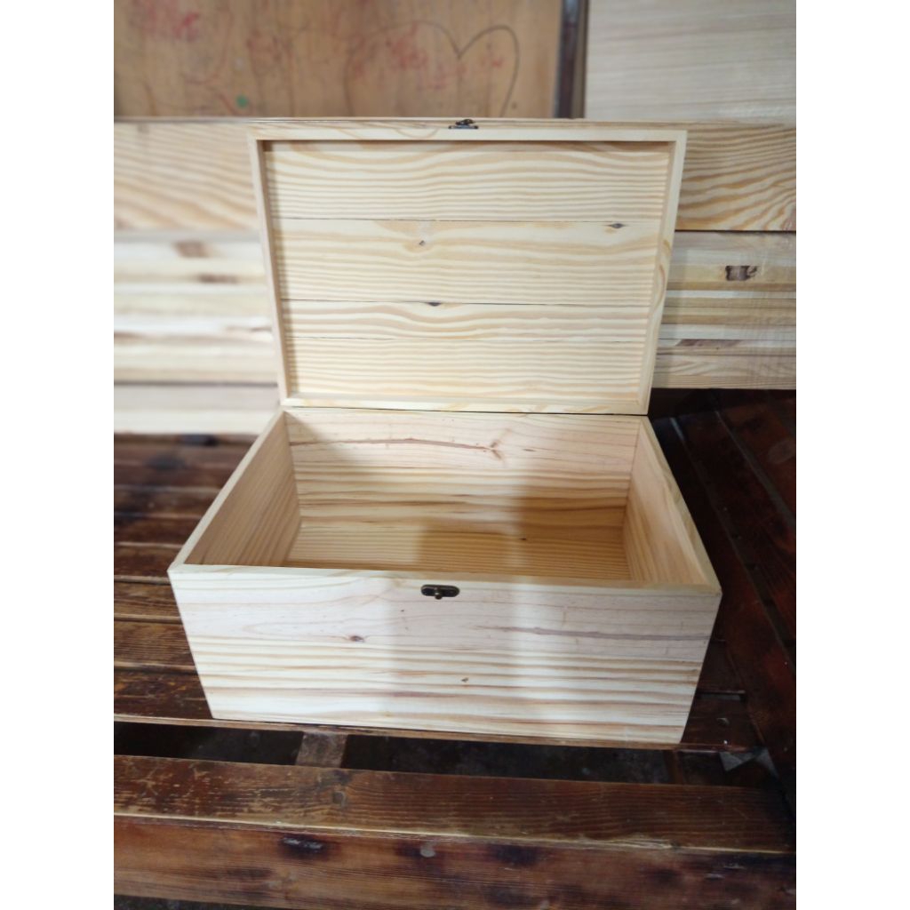 big wooden box,clamshell type for DIY Projects | Shopee Philippines