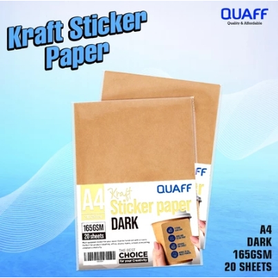 QUAFF Sticker Paper 165GSM A4 （20Sheets） | Shopee Philippines