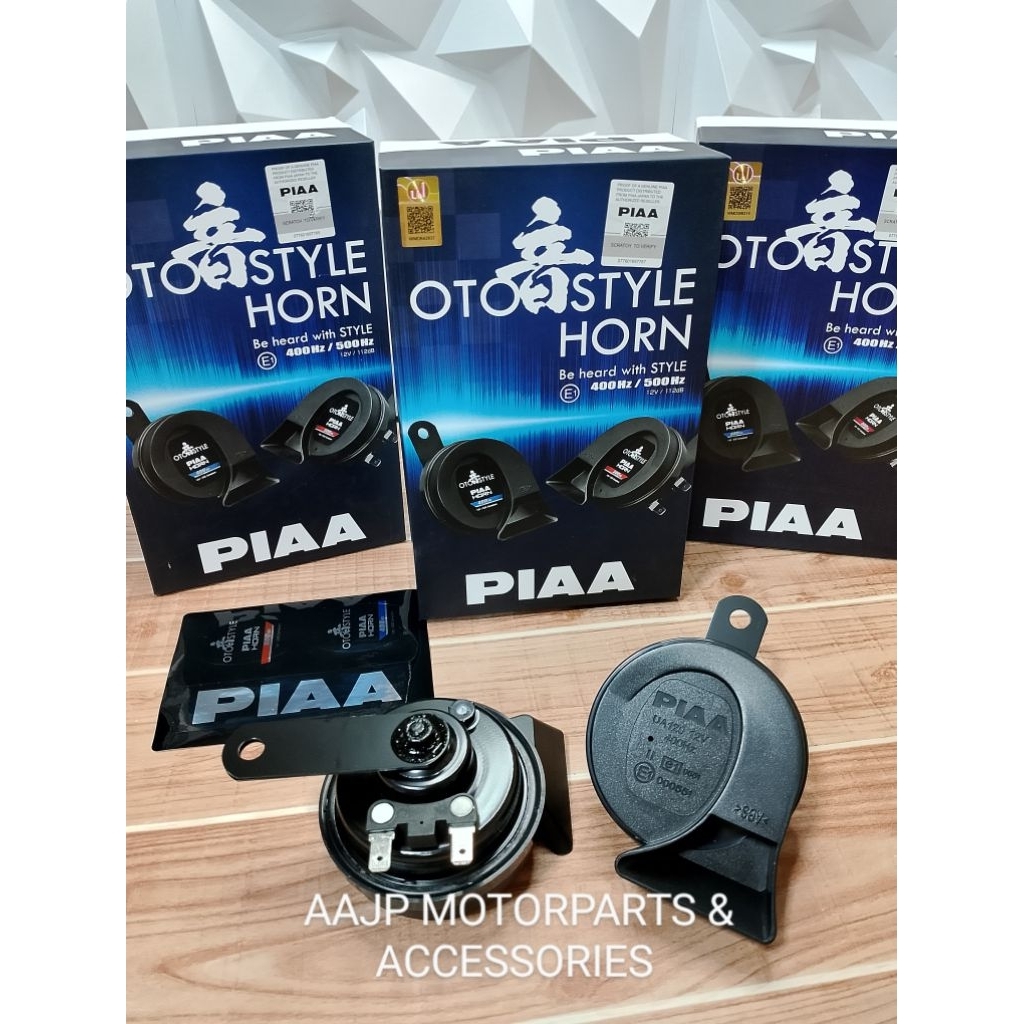 AAJP ORIGINAL PIAA OTO STYLE HORN 400Hz / 500Hz FOR MOTORCYCLE with Warranty | Shopee Philippines