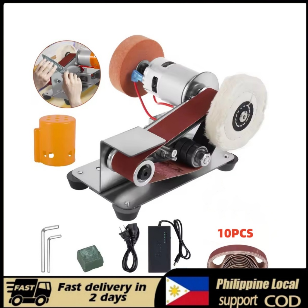 Electric Belt Sander Metal Polishing-Grinding Adjustable DIY Power ...