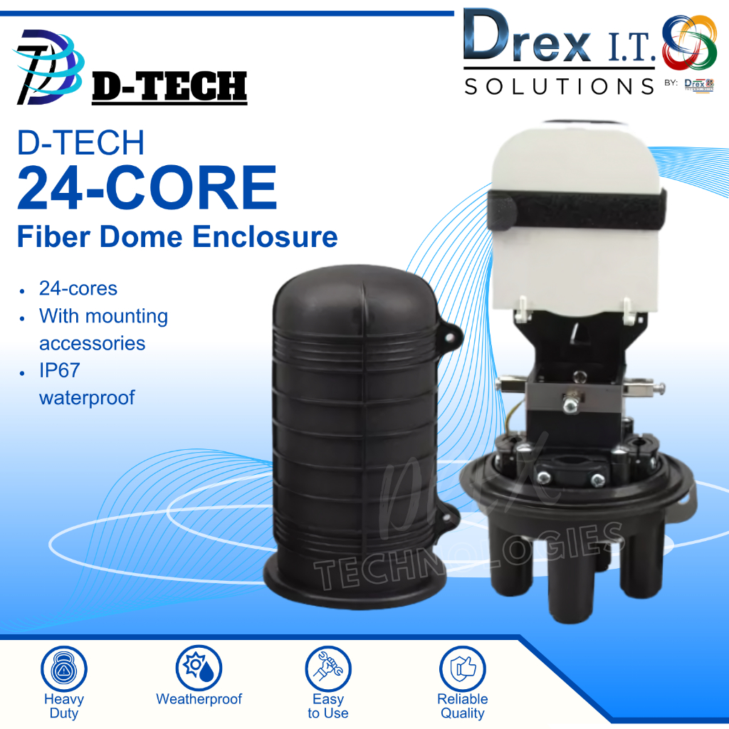 D-TECH 24/48/72/96/144 CORE Port Fiber Dome Enclosure | Shopee Philippines