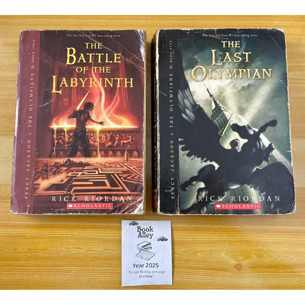 (Bundle) The Last Olympian and Battle of Labyrinth by Rick Riordan ...