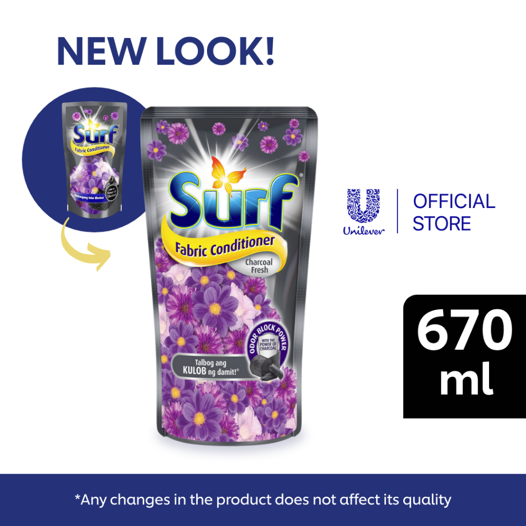Surf Laundry Fabric Conditioner Charcoal Fresh 670ML | Shopee Philippines
