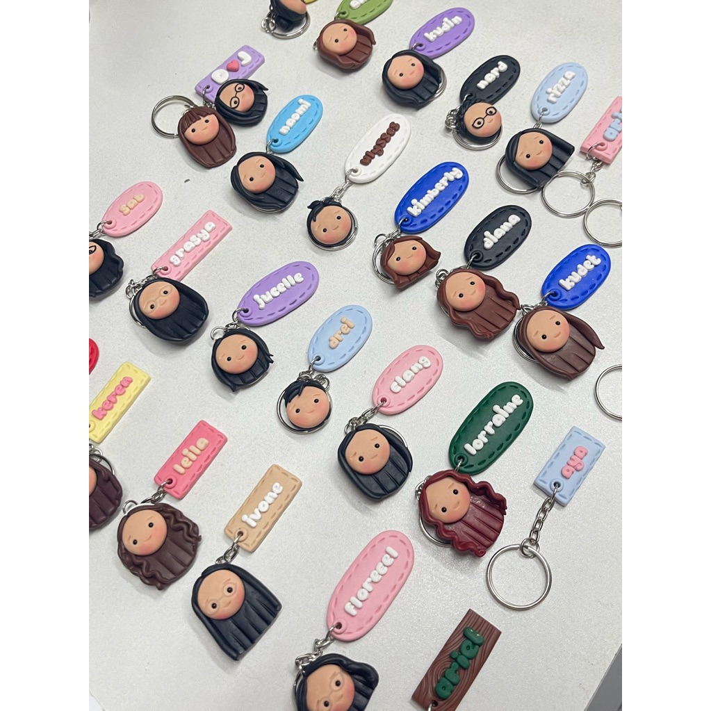 Personalized Nametag w/ Chibi Keychain | Shopee Philippines