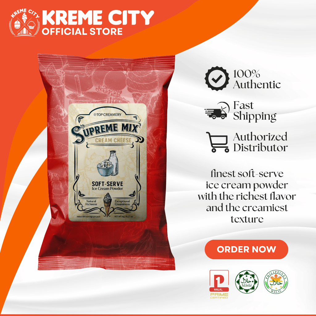 TOP Creamery Supreme Mix Cream Cheese Soft Serve Ice Cream Powder ...
