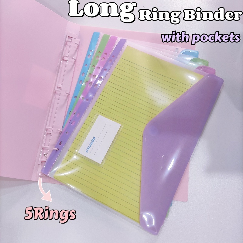 Long Binder Folder 5Holes Binder Paper Organizer Arch File Folder ...