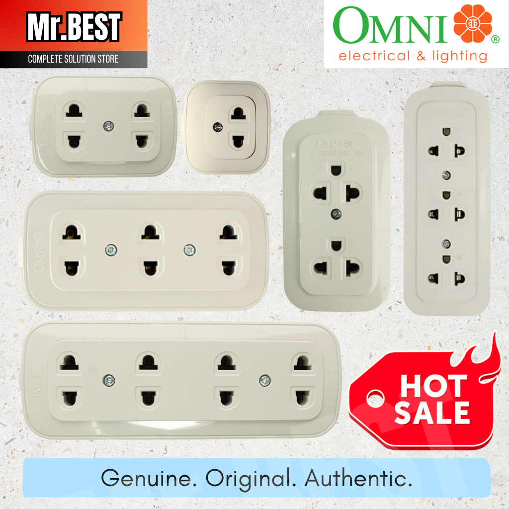 OMNI Surface Convenience Outlet 1-4 Gang w/ 2-Gang Ground | Heavy Duty ...
