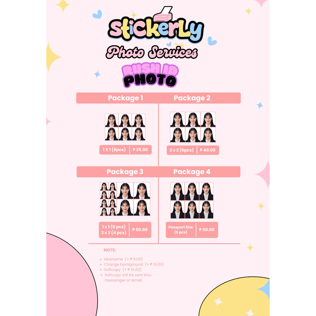 Rush ID Photo – Printed & Edited | Shopee Philippines