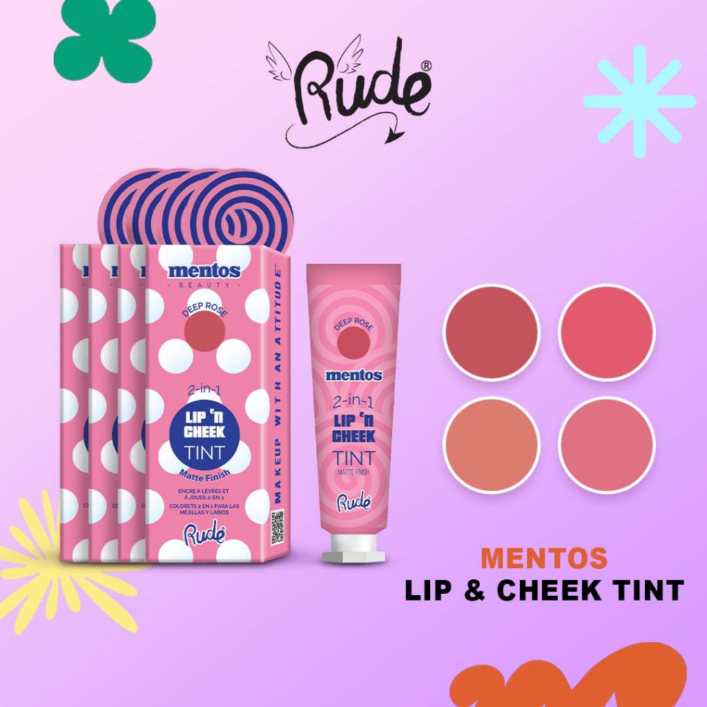 Rude Mentos 2 In 1 Lip n Cheek Tint | Shopee Philippines