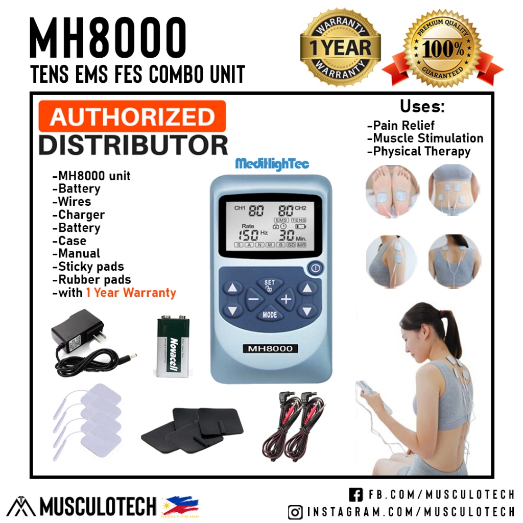 TENS EMS FES MH8000 made in Taiwan | Shopee Philippines