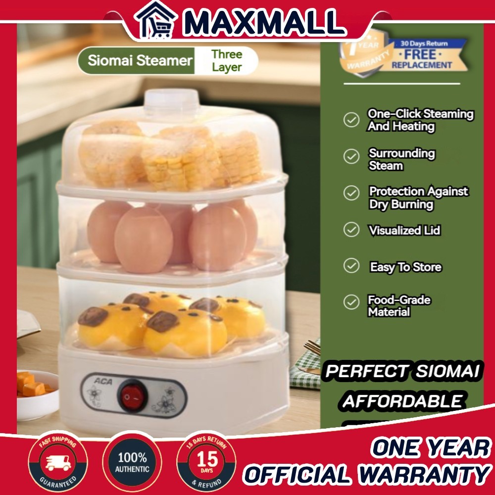 Two/Three-Layer Automatic Electric Egg Cooker Steamer for Siomai Siopao ...