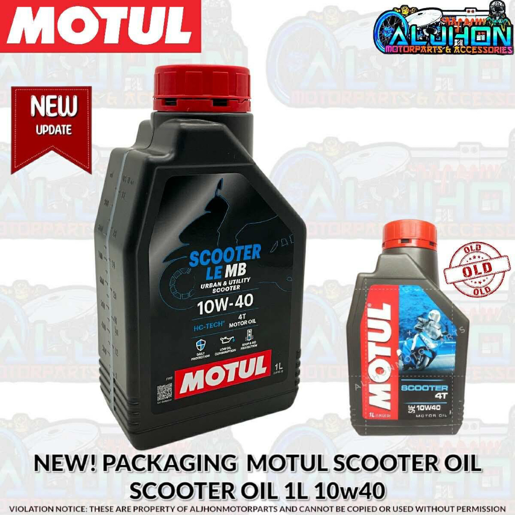 NEW! PACKAGING MOTUL SCOOTER OIL SCOOTER OIL 1L 10w40 /1000ml / 1 Liter ...