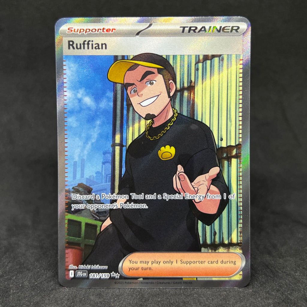Pokemon TCG Ruffian Full Art Secret Rare 181/159 2025 Scarlet & Violet ...