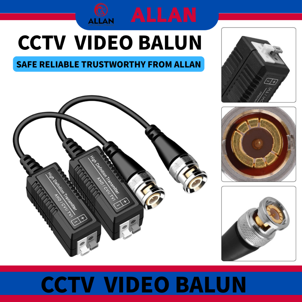 ALLAN Not Power Required Video Balun for Efficient Signals Transmission ...