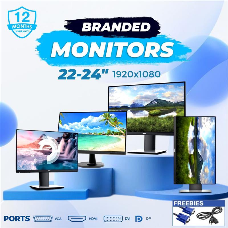 Branded PC Monitor 22 to 24 inches LED Widescreen with 1920 x 1200 FHD ...