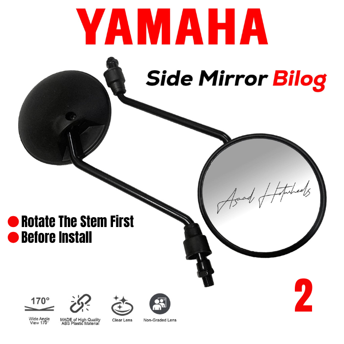 YAMAHA XSR Universal Round Side Mirror Long For Motorcycle (073 ...