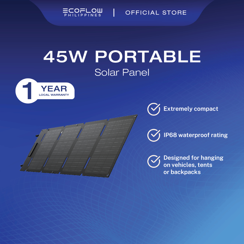 EcoFlow 45W Portable Solar Panel | EcoFlow PH | Shopee Philippines