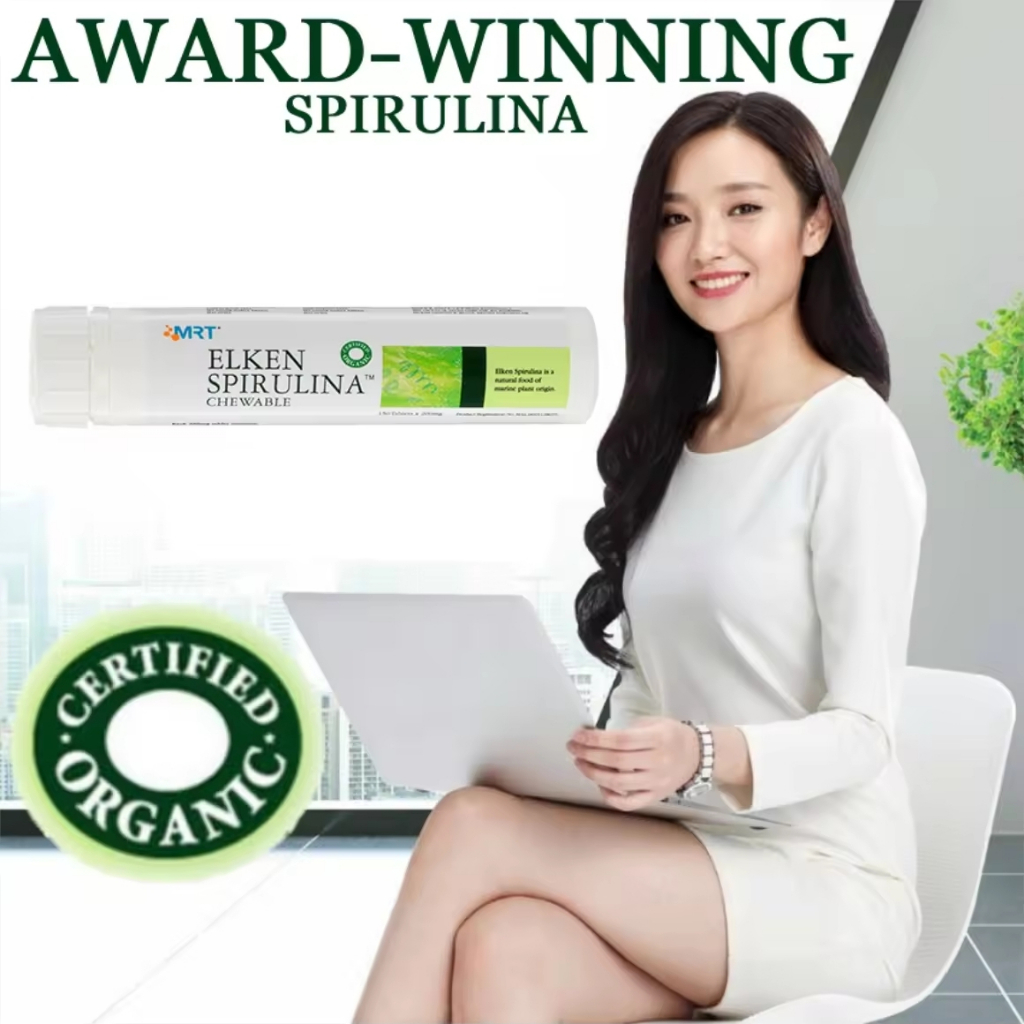 ELKEN Spirulina | Certified Organic | 150 Tablets | Food Supplement ...