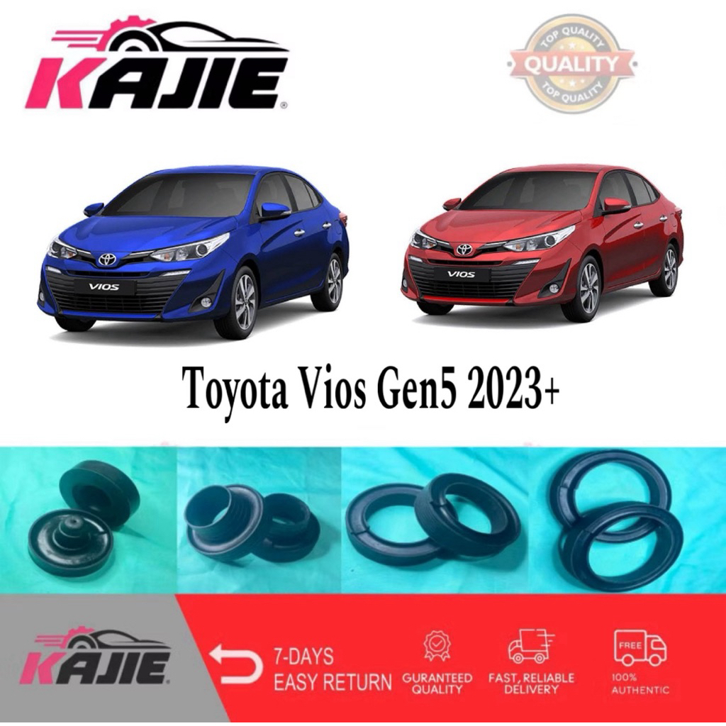 Toyota Vios Gen5 2023+ Rubber Lifter High Quality and Heavy Duty | Front & Rear | Shopee Philippines