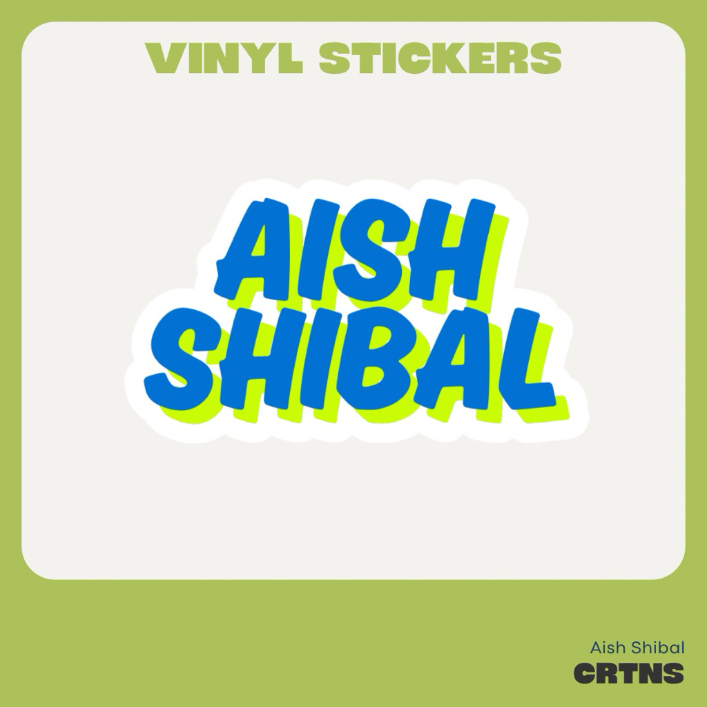 Aish Shibál [Korean] Stickers | Vinyl Waterproof Matte Sticker | Witty ...
