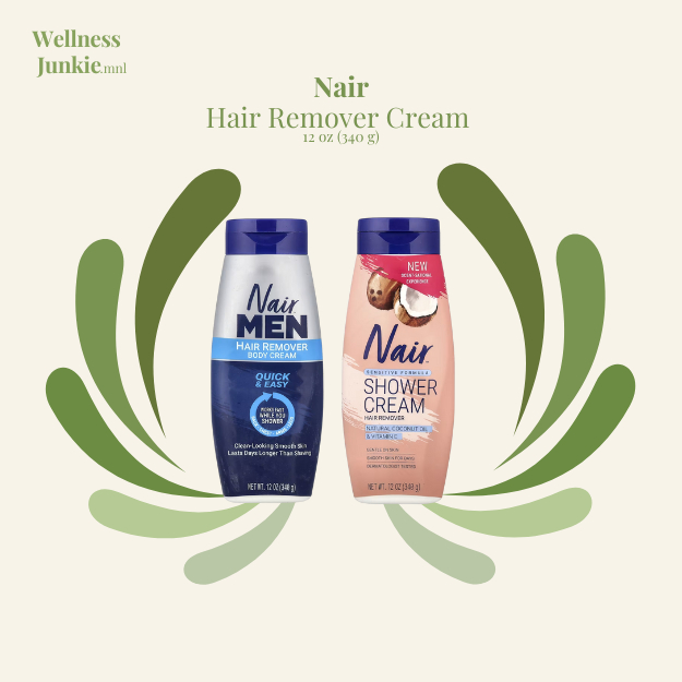 Nair Hair Remover Body Depilatory Cream For Men Back, Chest, Arms and ...