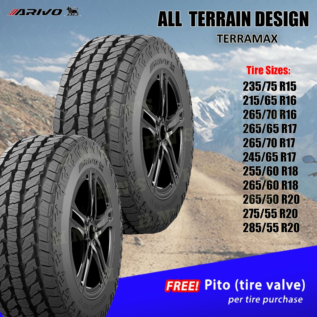 ARIVO TERRAMAX All Terrain Tire RIM15 RIM16 RIM17 RIM18 RIM20 ( 235/75 ...