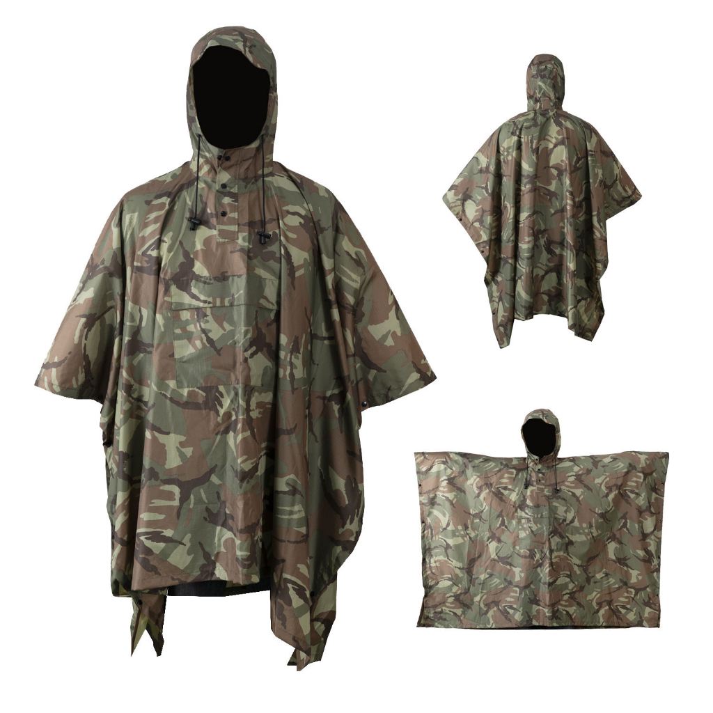 Waterproof Camouflage Men And Women Fishing Motorcycle Poncho rain coat ...