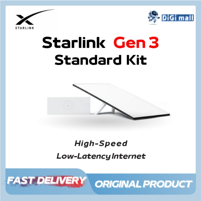 SpaceX Starlink Gen 3 Standard Kit: High-Speed, Low-Latency Internet ...