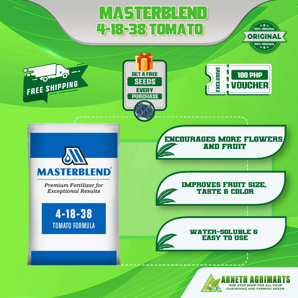 ARNETH MASTERBLEND 4-18-38 TOMATO FORMULA SET WITH CALCIUM AND MAGNESIUM | Shopee Philippines
