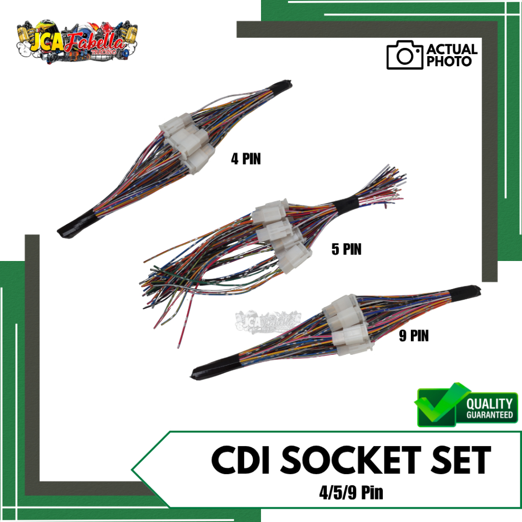 CDI SOCKET( 4pin,5pin,3pin,2pin) Set(japan wired installed) | Shopee ...