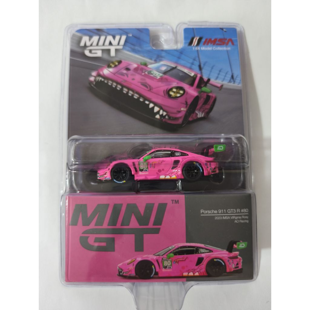 MINI GT #872 Porsche 911 GT3 R #80 2023 IMSA Virginia Roxy AO Racing ...