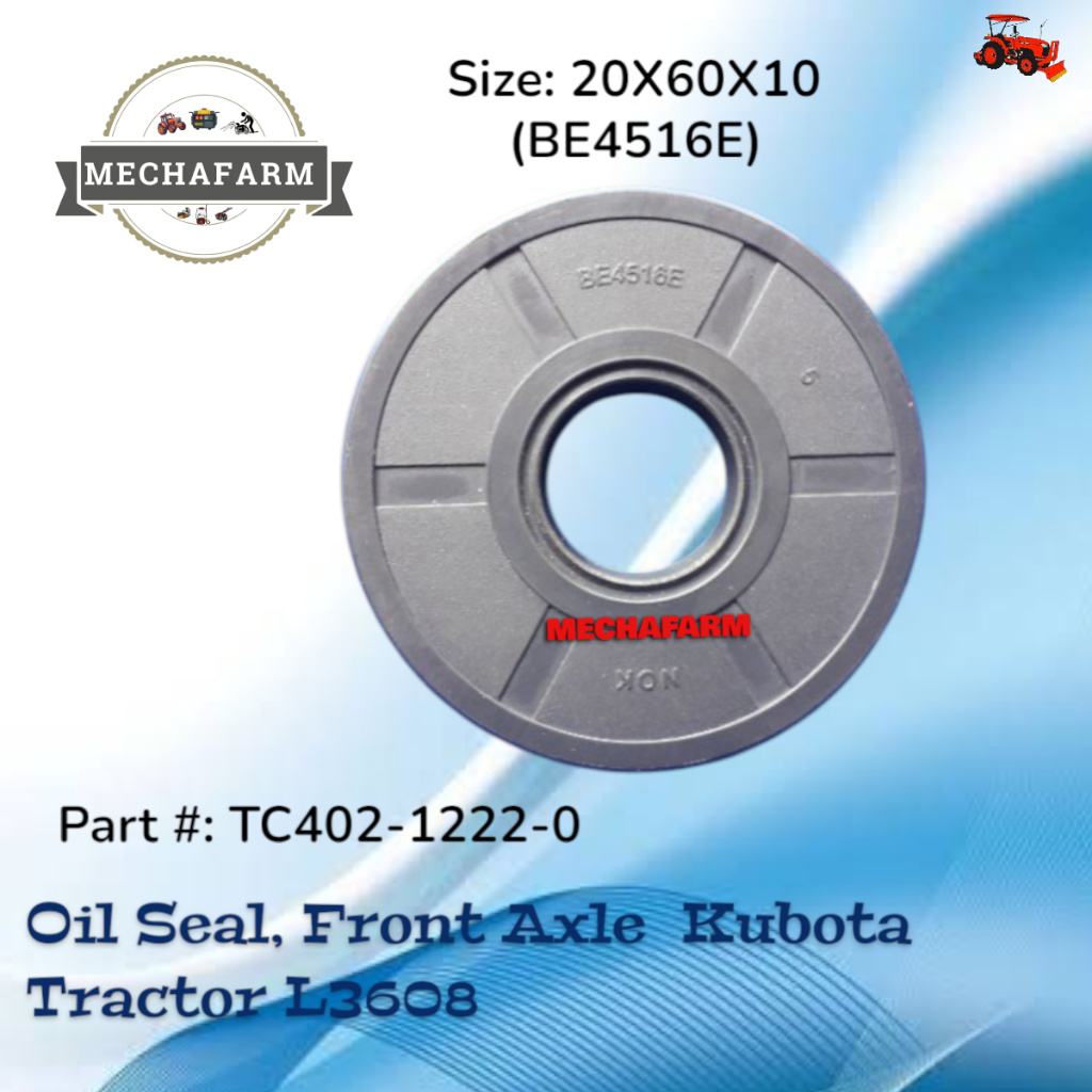 Oil Seal, Front Axle 20x60x10 Kubota Tractor L3608 | Shopee Philippines