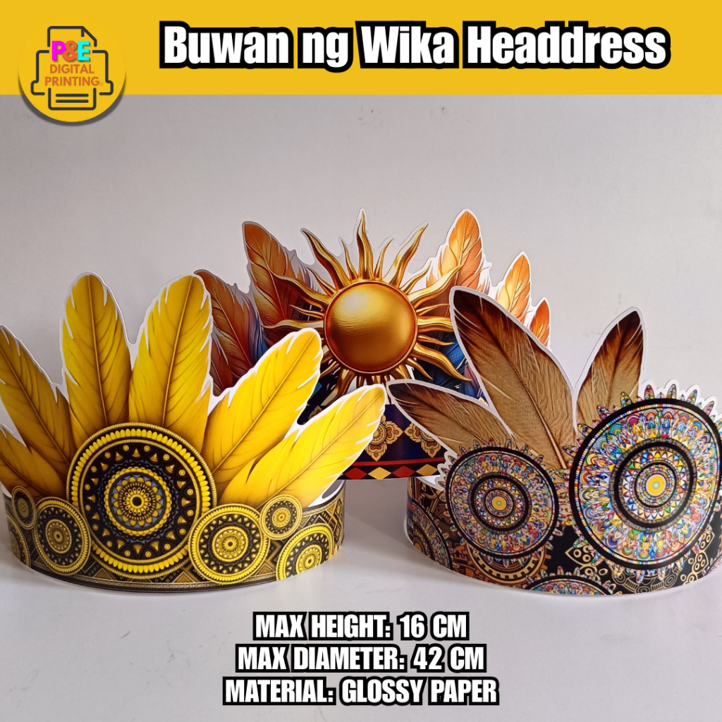 Buwan ng Wika Headdress - Simple & Cost-Effective Photo Paper Design ...
