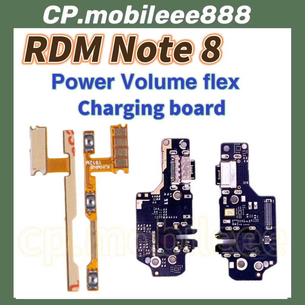 RDM Note 8 Power Volume Flex Button Switch USB Charging Port Board For ...