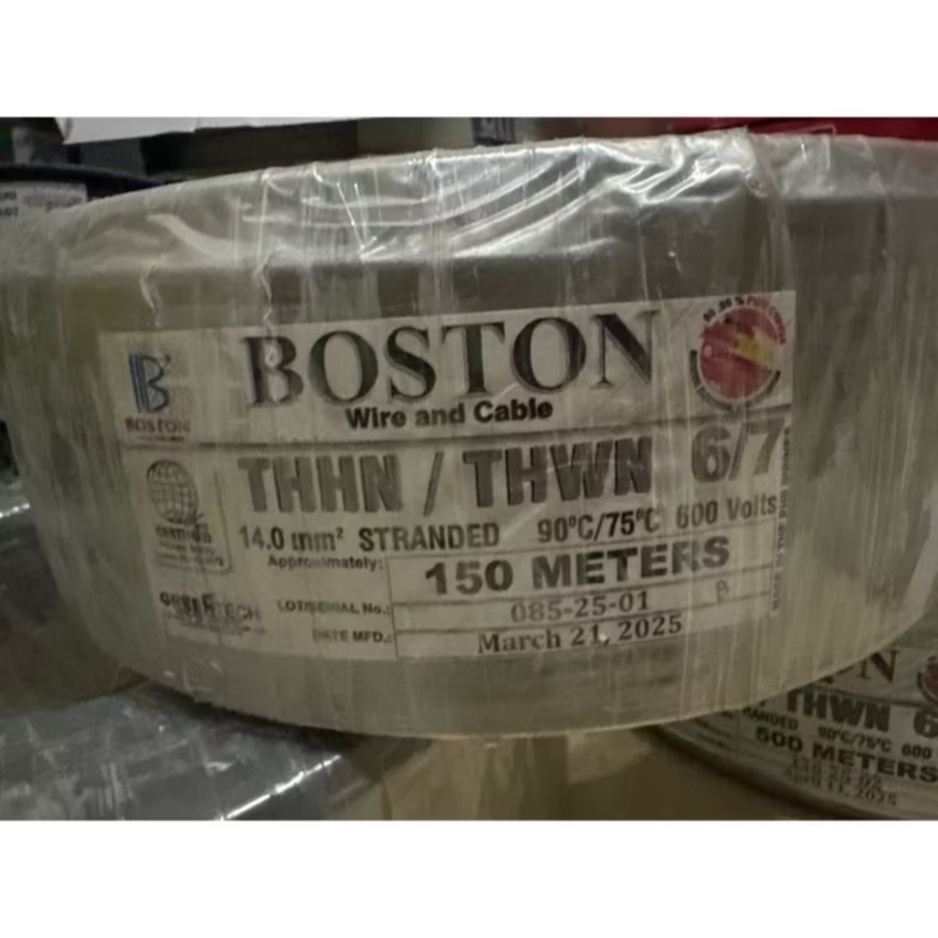 Boston THHN #6 14mm Stranded Wire per METER | Shopee Philippines