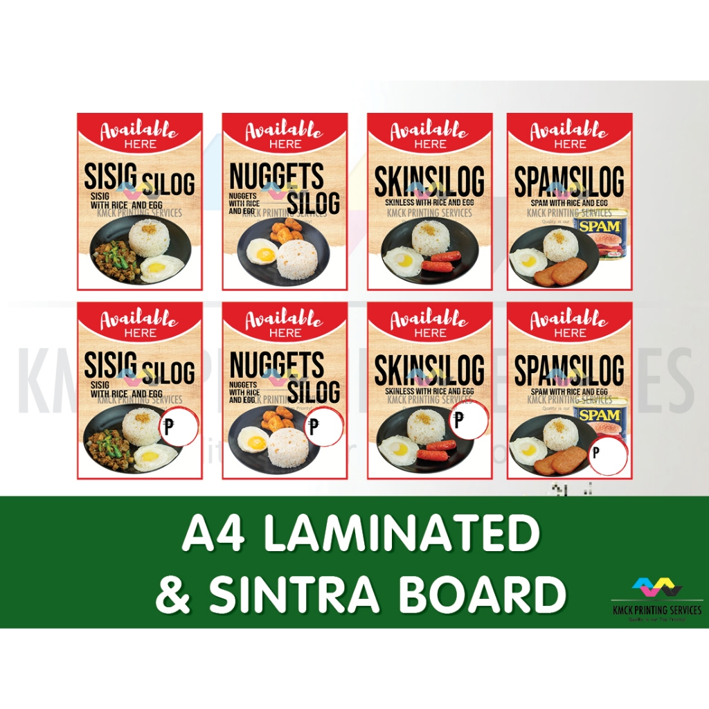 Available Here SISIG SILOG, NUGGETS SILOG, SKINSILOG, SPAMSILOG ...