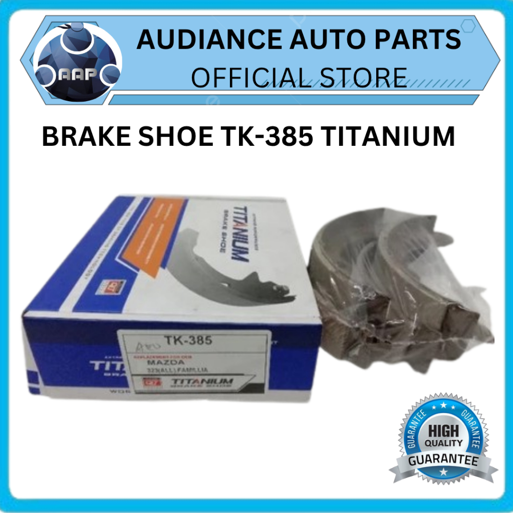 ORIGINAL BRAKE SHOE TITANIUM TK-385 for MAZDA 323, MAZDA FAMILIA ...