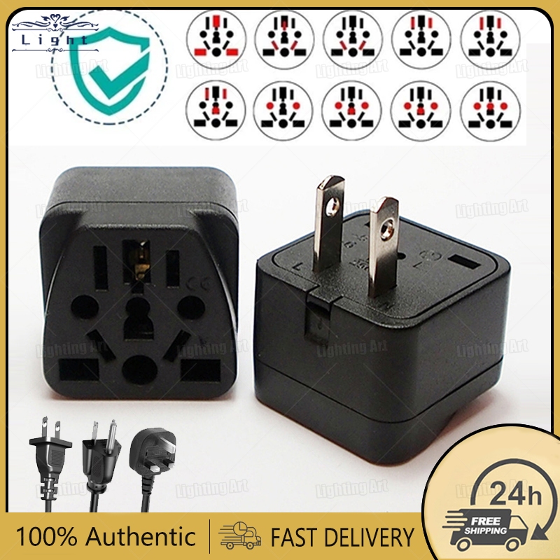 Universal Travel Adapter I Plug 2 Pin Power Converter Multi-type ...