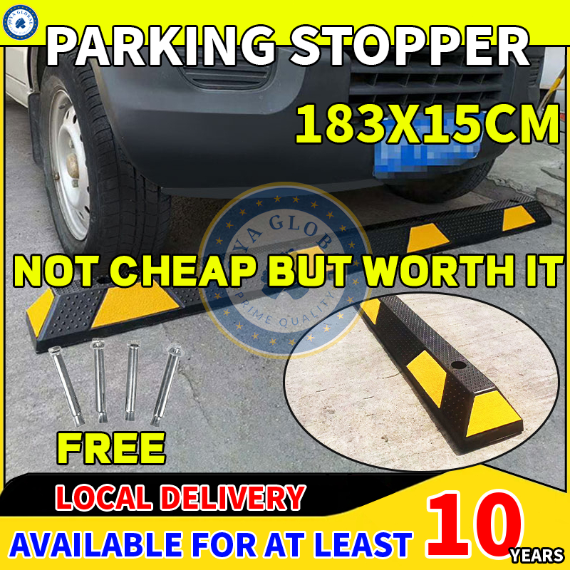 183x15cm Long Parking Stopper Car Parking Wheel Block Parking Limiter ...