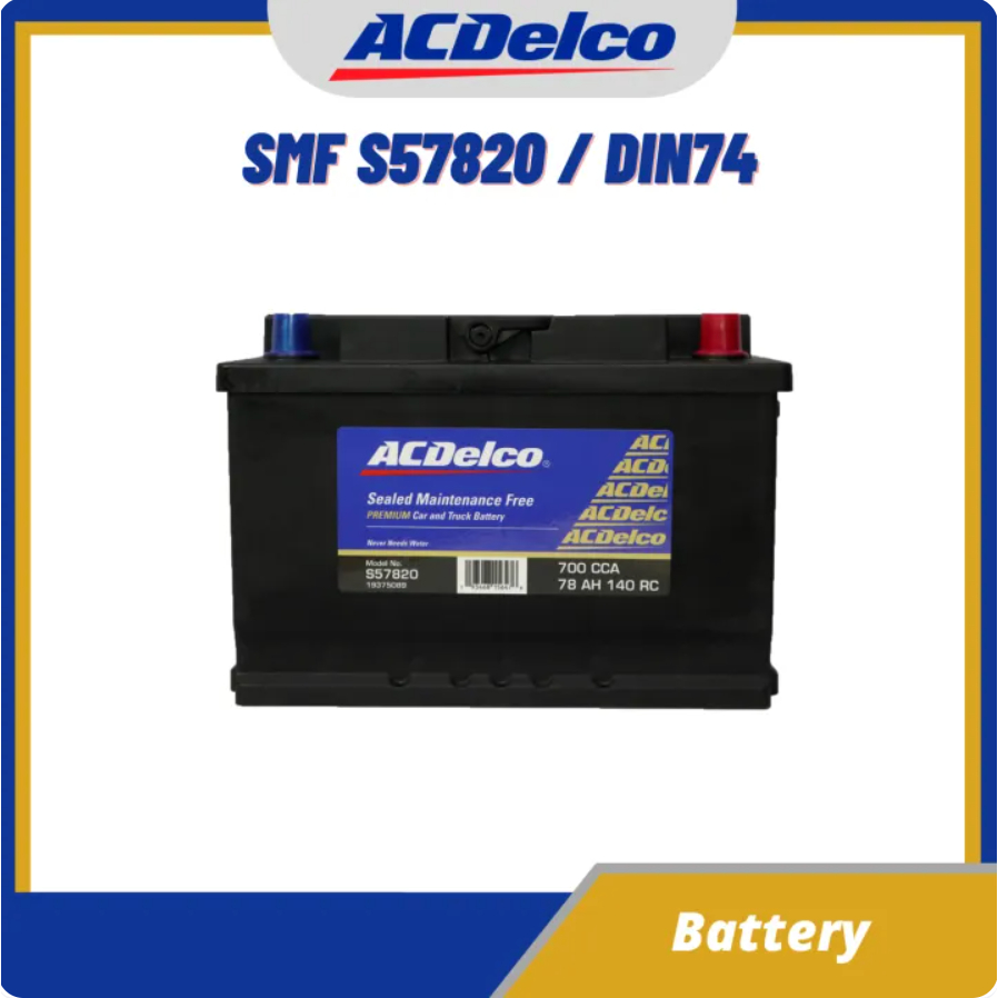 ACDelco SMF Car Battery S57820 / DIN74 / BCI 48 / H6 | Shopee Philippines