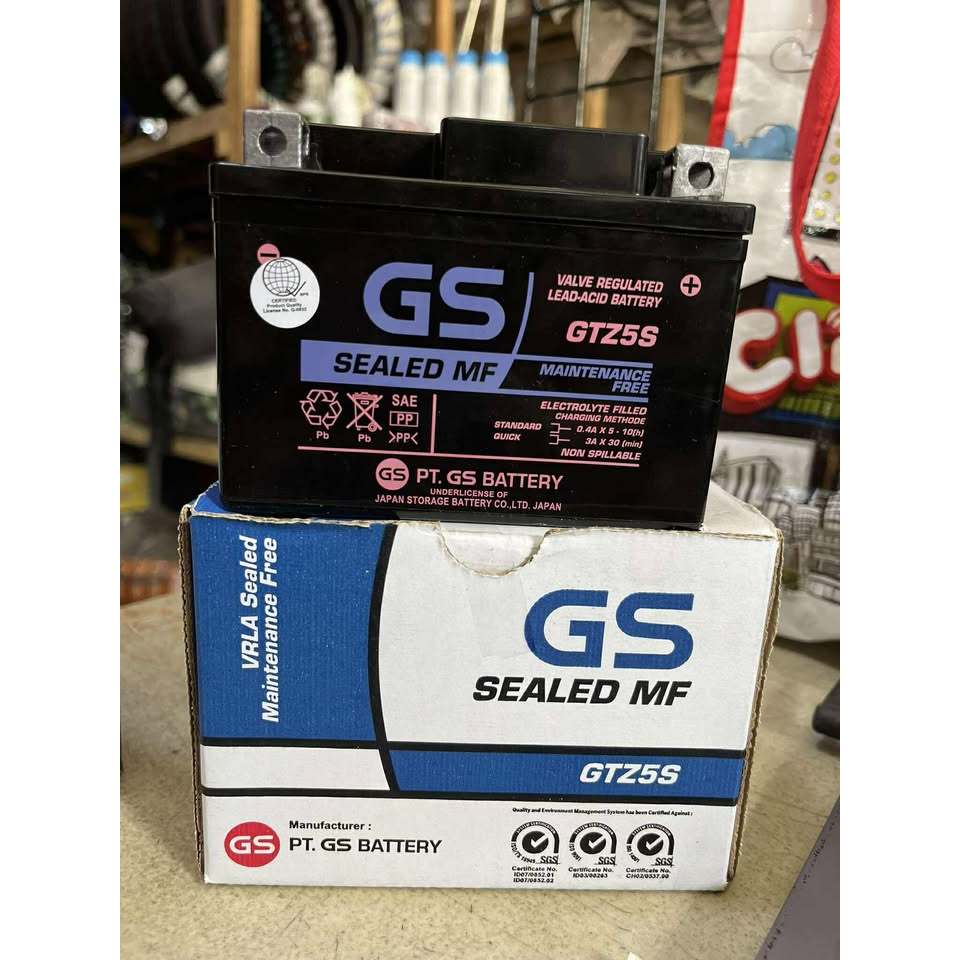 GS Battery GTZ5S Mio i XRM Wave Smash | Shopee Philippines