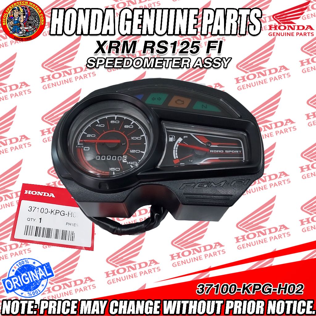 XRM RS 125 FI SPEEDOMETER ASSY (HPI) (Genuine: 37100-KPG-H01 / 37100 ...