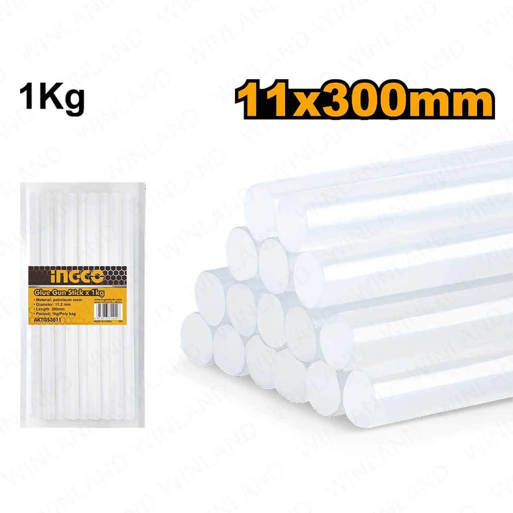 Ingco by Winland 1kg stick (11.2mm/30cm) Petroleum Resin Glue Gun Stick ...