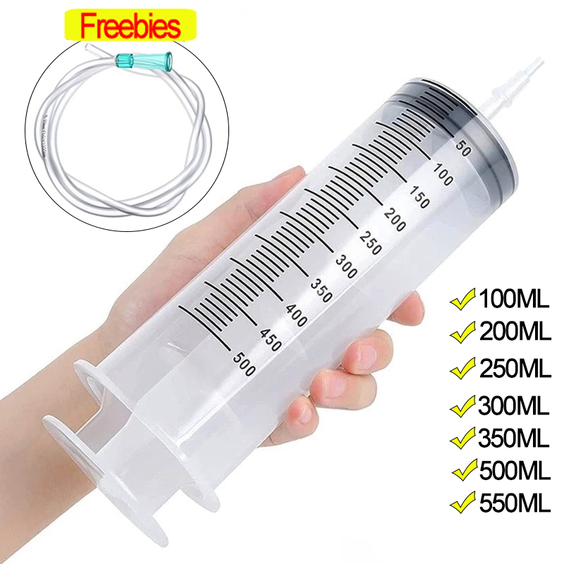 100/200/300/500ml Big Size Syringe Heavy Duty Large Syring for gear oil ...