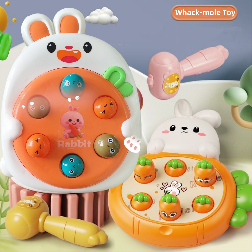 Funny Rabbit Whack-mole Toy for Toddlers Month Boys and Girls ...